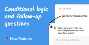 New feature: conditional logic and follow-up questions - Simplesat