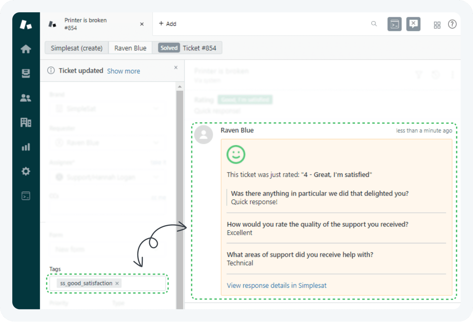 Zendesk Customer Satisfaction Surveys, One-Click CSAT or CES Ticket Feedback, NPS Emails